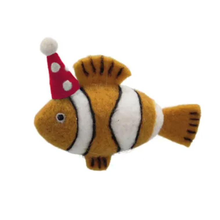 Clown Fish Hanger Felt Orange – Made on Earth