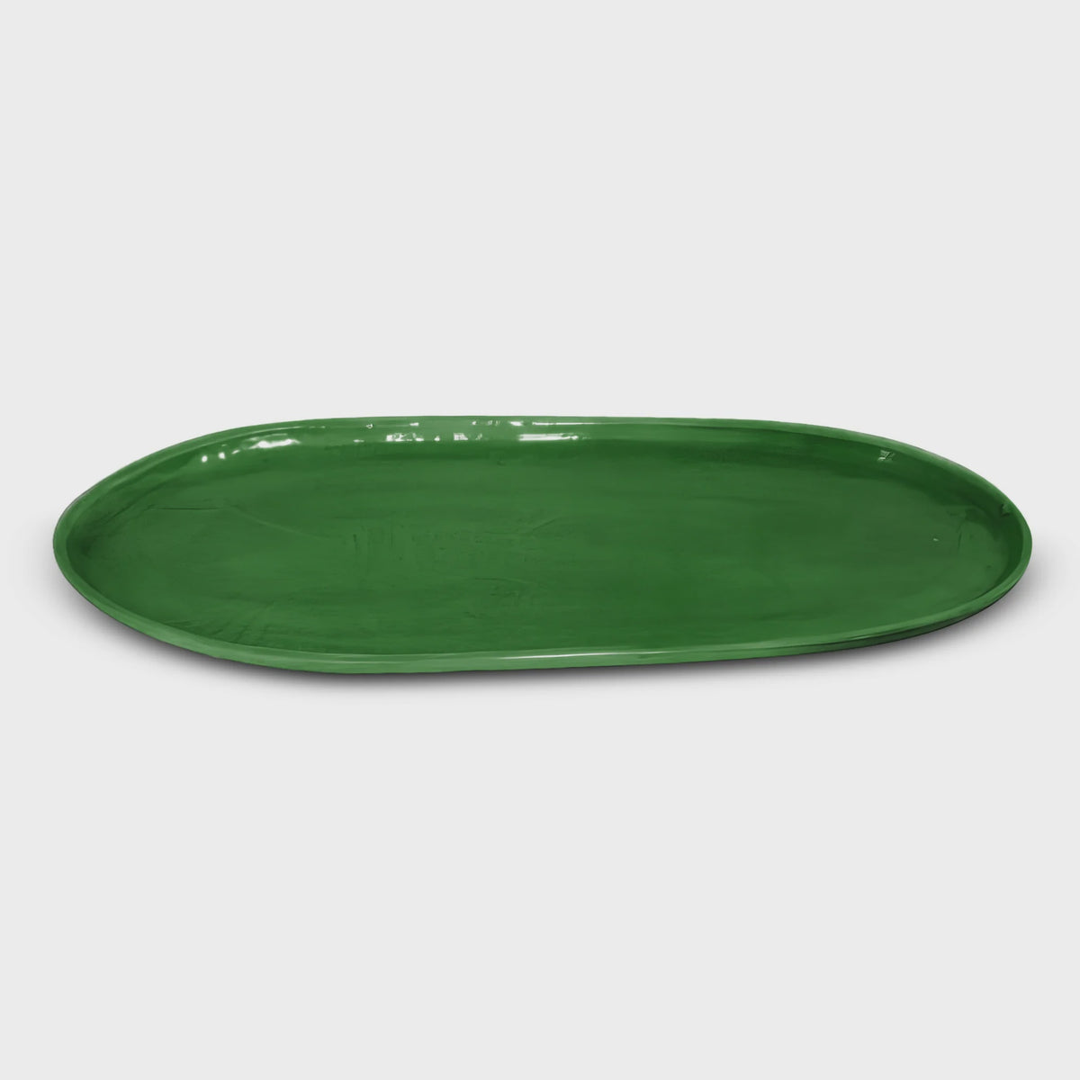 Large Oval Platter - Basil – Made on Earth