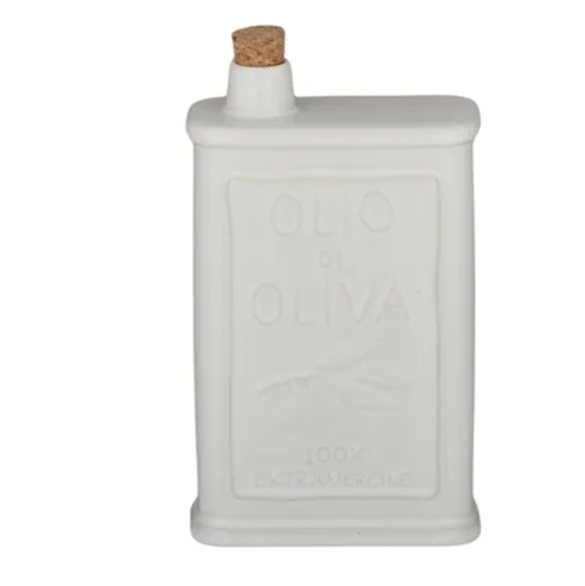 Olio Ceramic Oil Bottle 12x6x18.5cm Ivory – Made on Earth