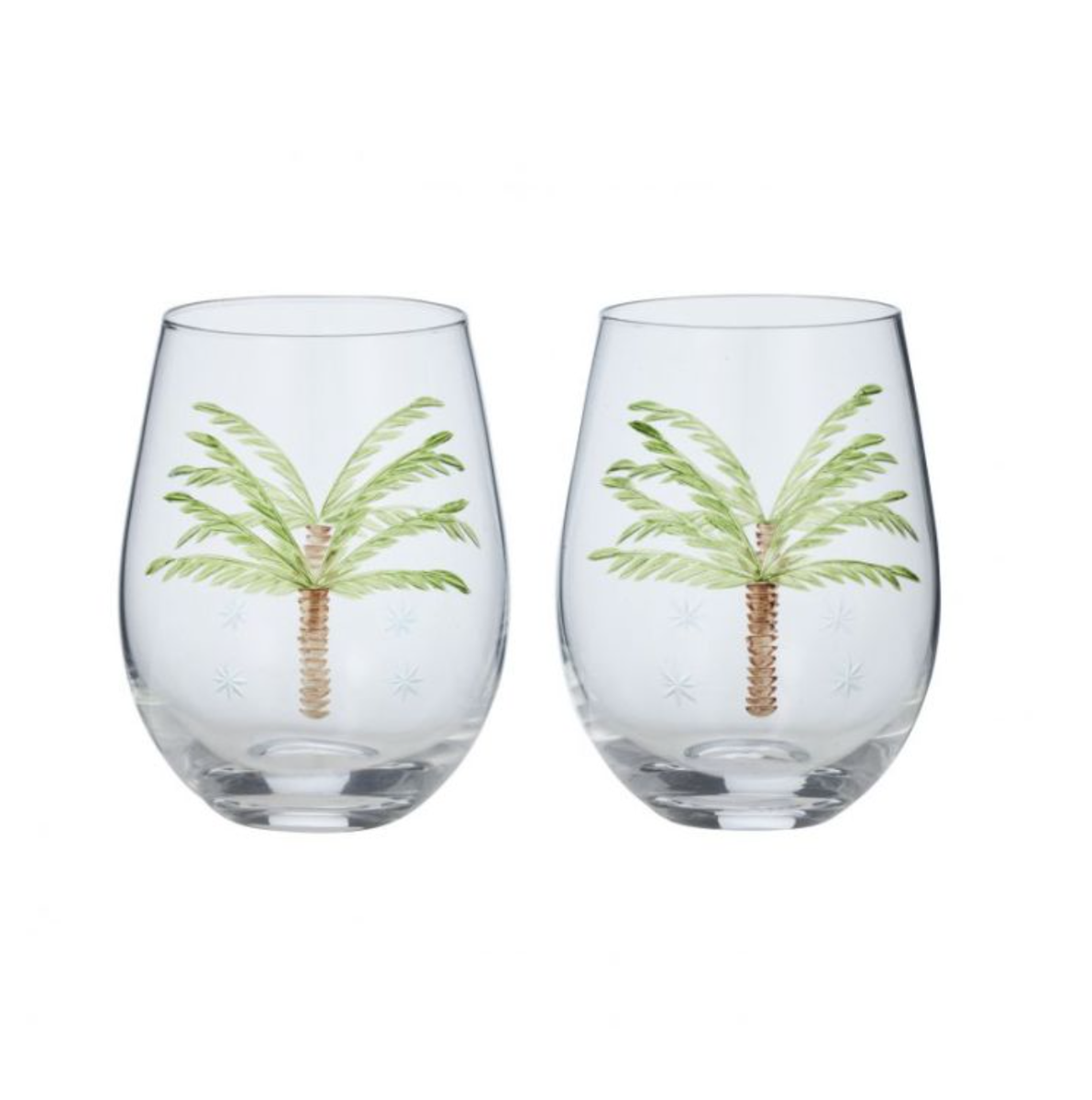 Coco S/2 Tumbler Glass 9.5x12cm Green – Made on Earth