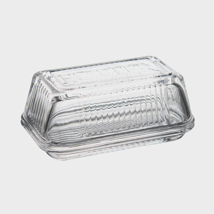Reece Glass Butter Dish – Made on Earth