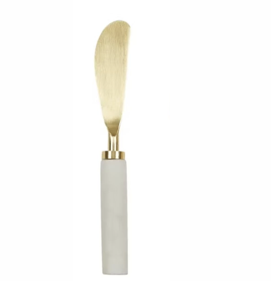 Eli Marble Spreader White/Gold – Made on Earth