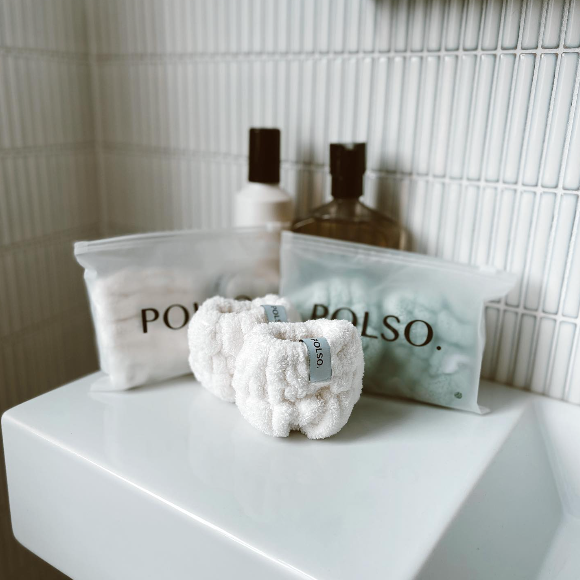 Polso Wrist Bands (Pair) - Spa White – Made on Earth