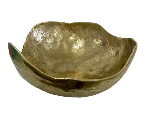 Organic Gold Counter Bowl Small 28x13cm – Made on Earth